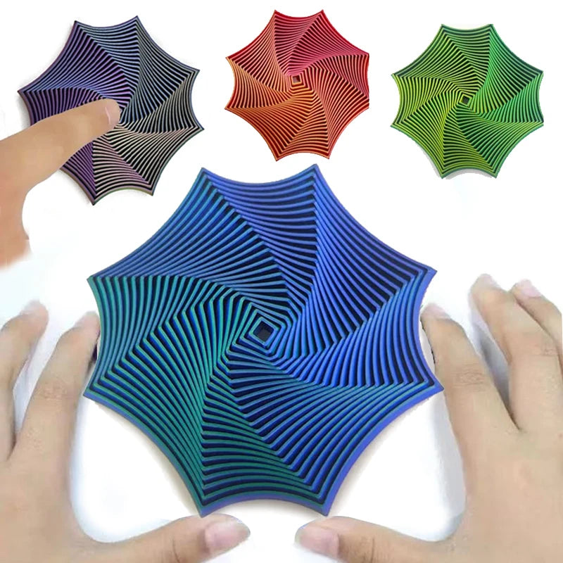 Octagonal 3D Fidget Toy — Geometric Illusion Stress Relief & Sensory T ...