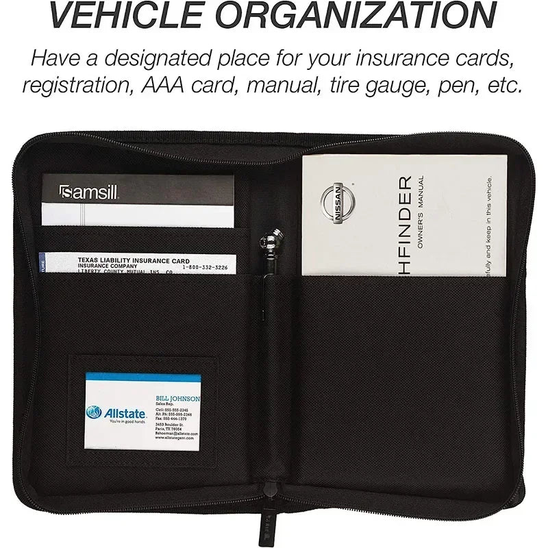 Nylon Car Registration & Insurance Holder – Driver's License Case, Cre ...