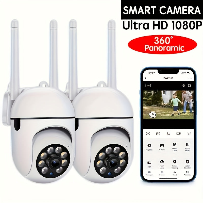 Spherical Security Camera – 1080P Wireless Wi-Fi with Motion Detection ...